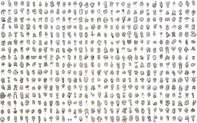 "Robot Array 1" by plundo | Redbubble