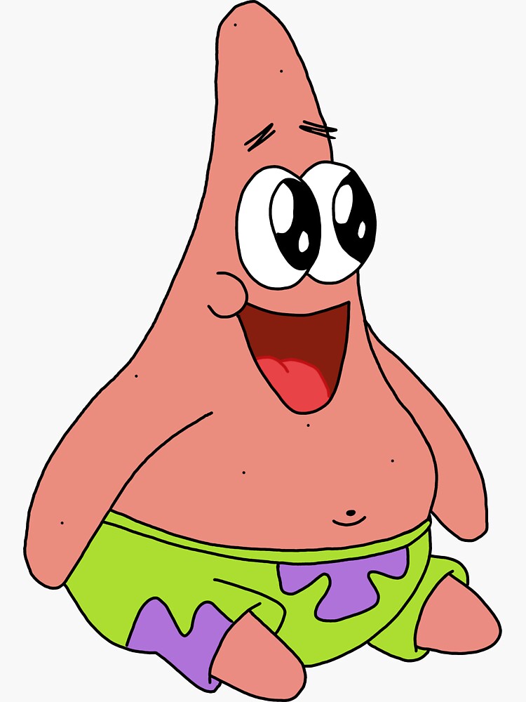 "The super cute Patrick" Sticker by Katuse | Redbubble