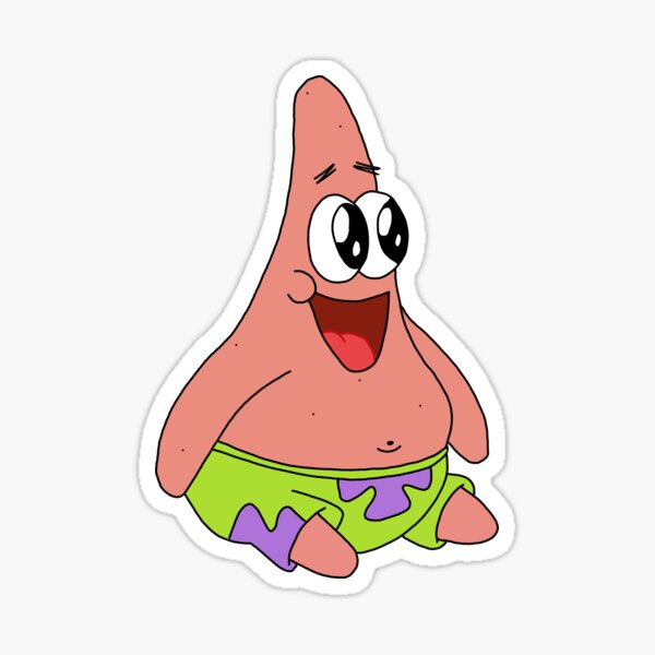 The Super Cute Patrick Sticker By Katuse Redbubble