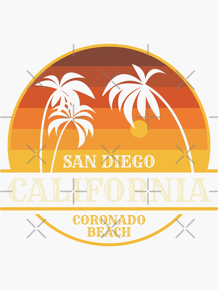 "Coronado Beach in San Diego" Sticker for Sale by studio838 | Redbubble