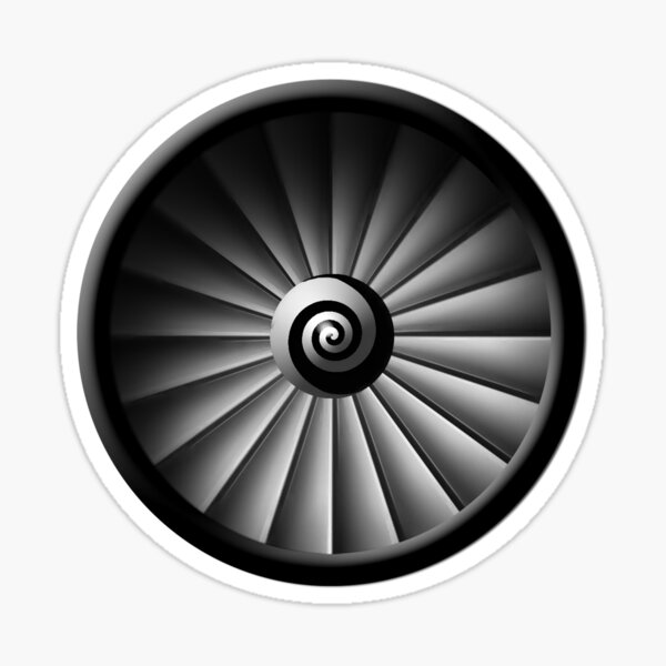 "Jet Engine" Sticker for Sale by mpflies2 | Redbubble