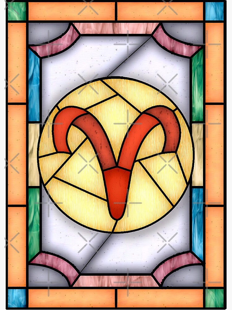 Aries Symbol Stained Glass Pattern Kits & How To Stained Glass etna.com.pe
