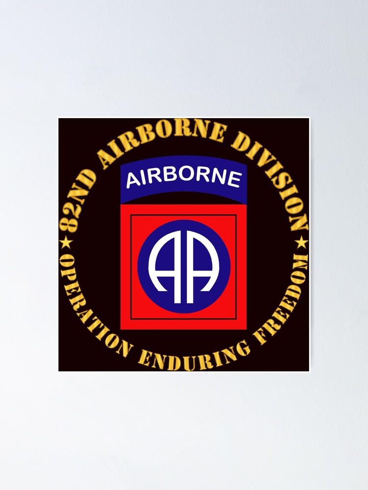 " Army - 82nd Airborne Division - Operation Enduring Freedom" Poster ...