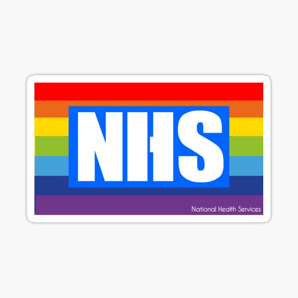 "National Health Service rainbow logo nhs" Sticker for Sale by ...