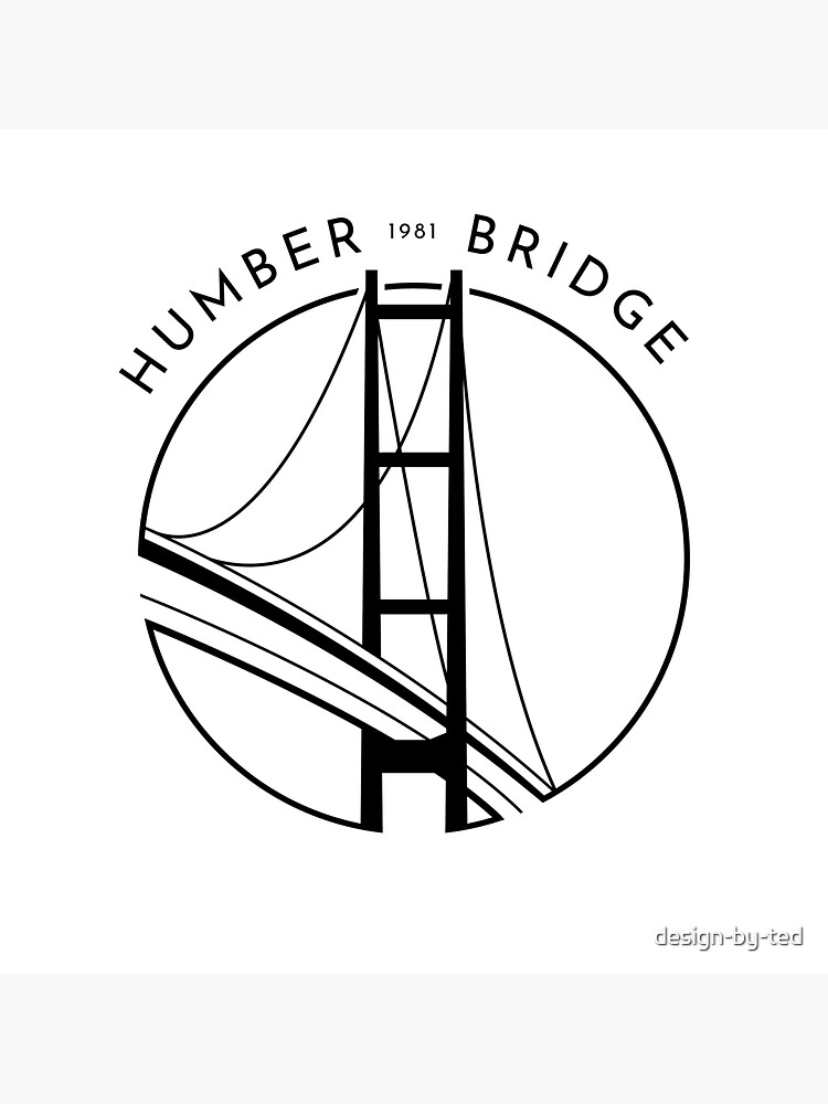 "Humber Bridge" Sticker for Sale by design-by-ted | Redbubble