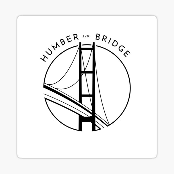 "Humber Bridge" Sticker for Sale by design-by-ted | Redbubble