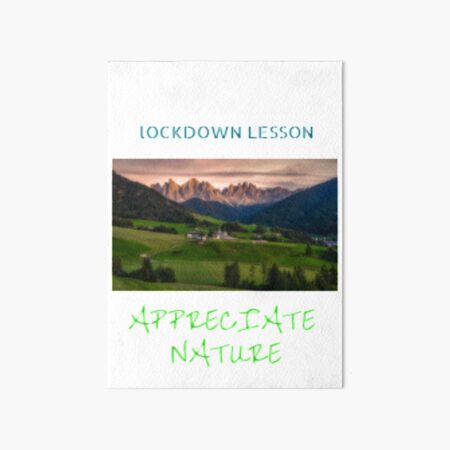 "LOCKDOWN LESSON" Art Board Print by DivineFavor | Redbubble