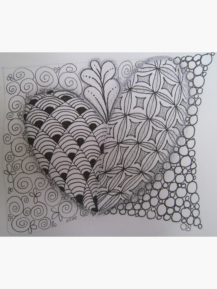 "Zentangle Heart" Poster by cschrock | Redbubble