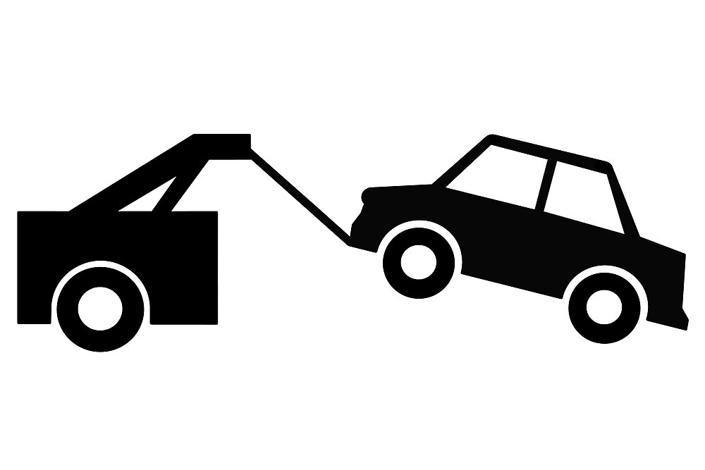 "vehicle towing sign as clipart" by naturaldigital | Redbubble