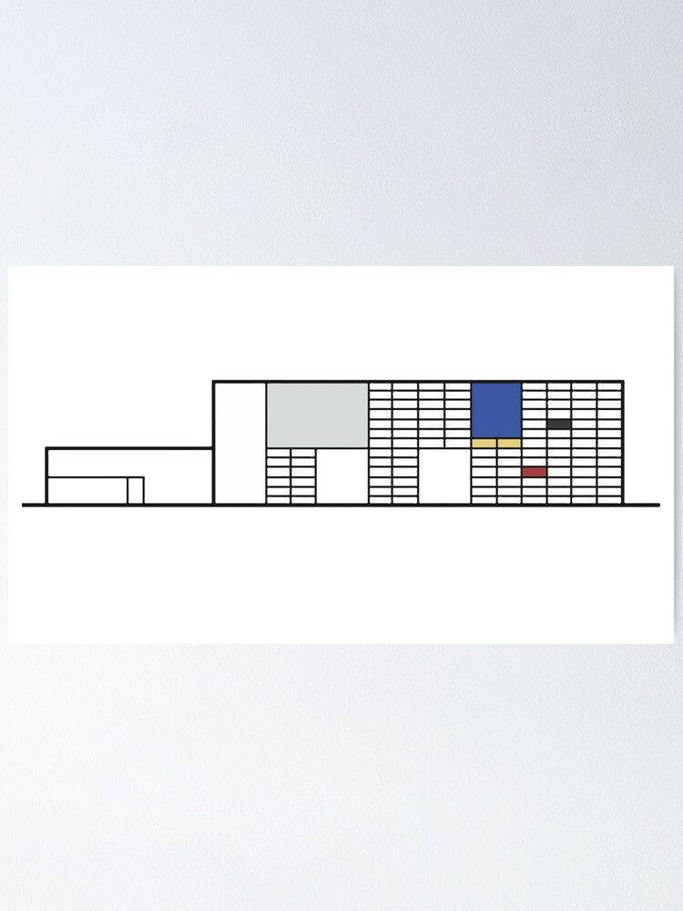 "Modern mid-century architecture - Eames house " Poster for Sale by ...