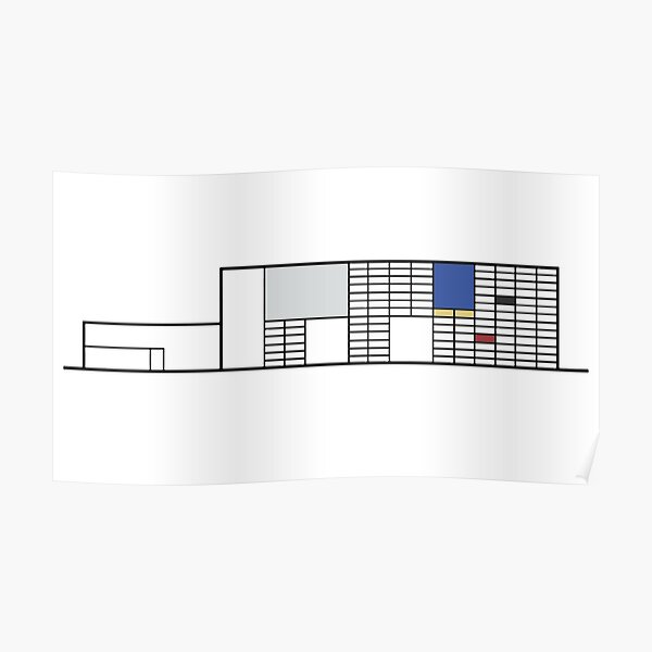 "Modern mid-century architecture - Eames house " Poster for Sale by ...