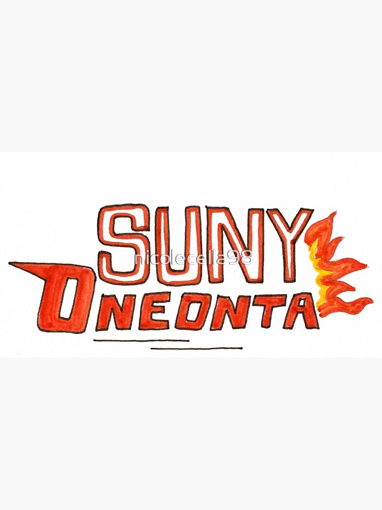 "SUNY Oneonta" Sticker for Sale by nicolecella98 | Redbubble