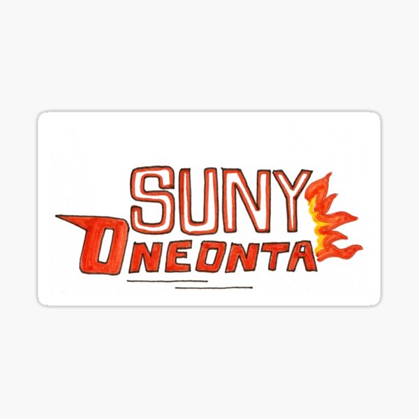 "SUNY Oneonta" Sticker for Sale by nicolecella98 | Redbubble