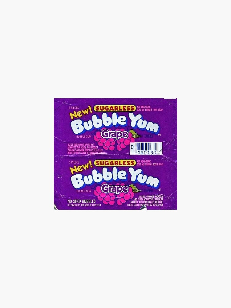 "retro Gum Rapper" Sticker for Sale by Balanis18144 | Redbubble