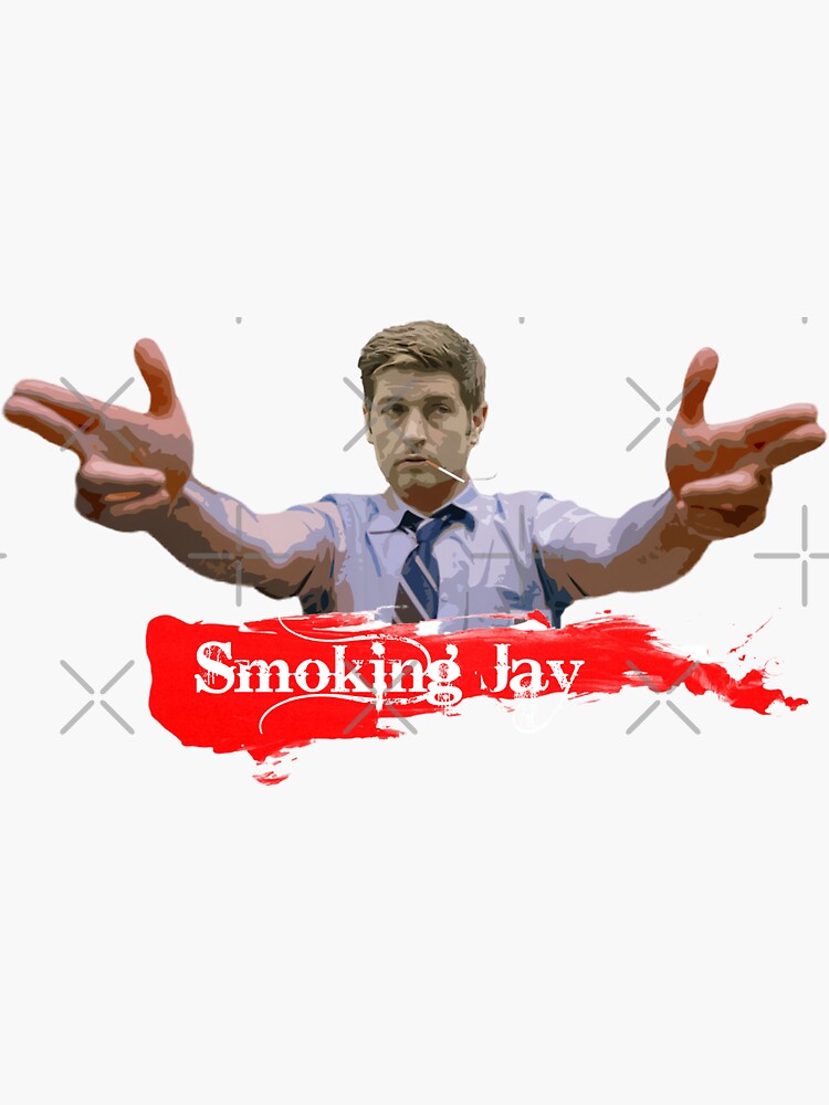 "Smoking Jay" Sticker for Sale by Faceman96 | Redbubble