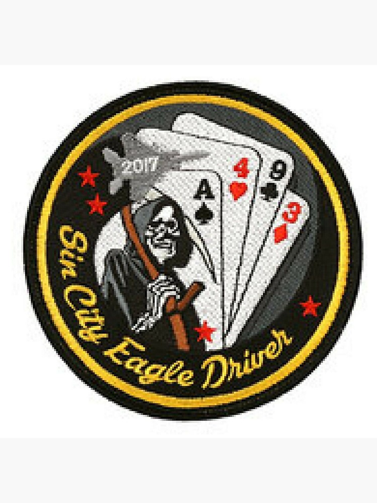 "Air Force 493d FS Reapers Sin City Eagle Driver Sticker" Sticker for ...