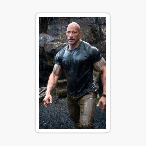 "dwayne johnson" Sticker for Sale by hisoka3 | Redbubble
