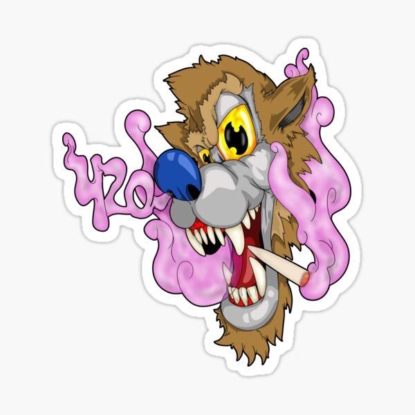 "Howling Good Time" Sticker by HeadPopShop | Redbubble