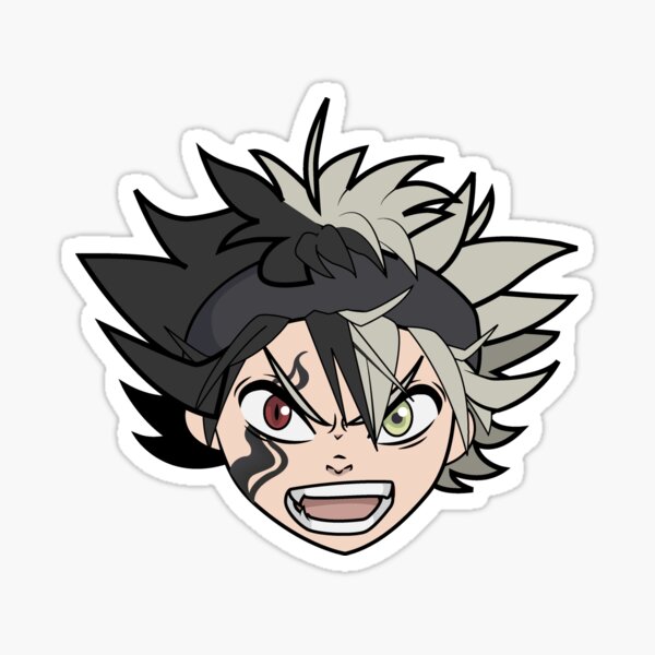 "Asta Black Clover" Sticker for Sale by EchoLotus | Redbubble