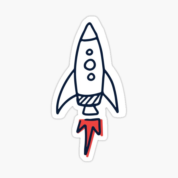 "Rocket Ship" Sticker for Sale by jessfoor | Redbubble
