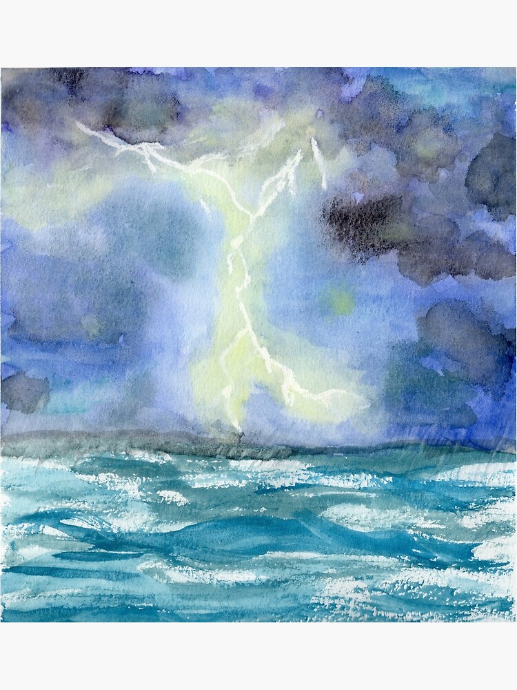 "Storm in Watercolour" Art Print by Quatern1 | Redbubble