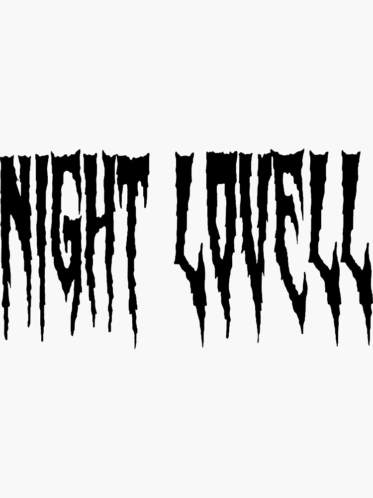 "Night Lovell" Sticker for Sale by RobertRochford | Redbubble