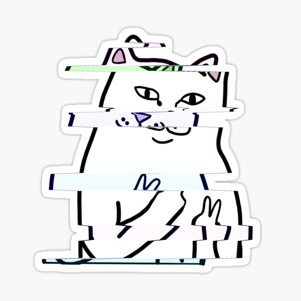 "Lord Nermal Glitch" Sticker by Ajohnson06 | Redbubble