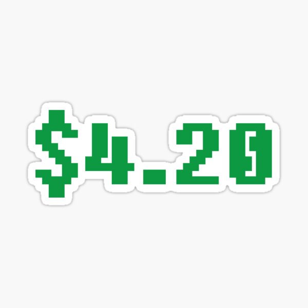 "420" Sticker by RobertRochford | Redbubble