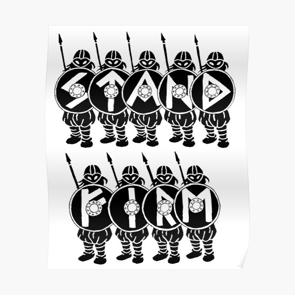 "Stand Firm" Poster by LoneStarViking | Redbubble