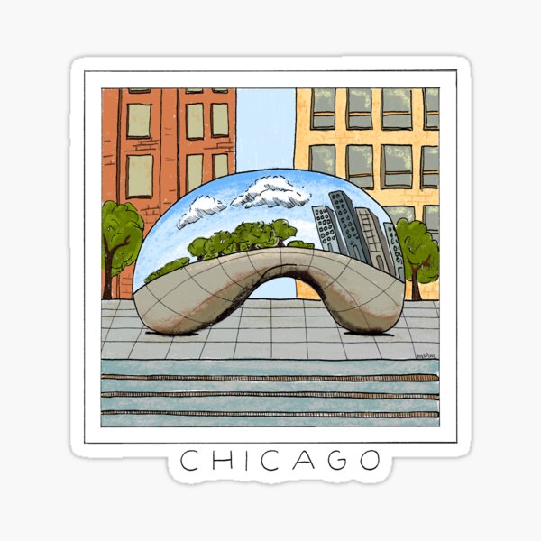 "Chicago" Sticker by Marianaramirez | Redbubble