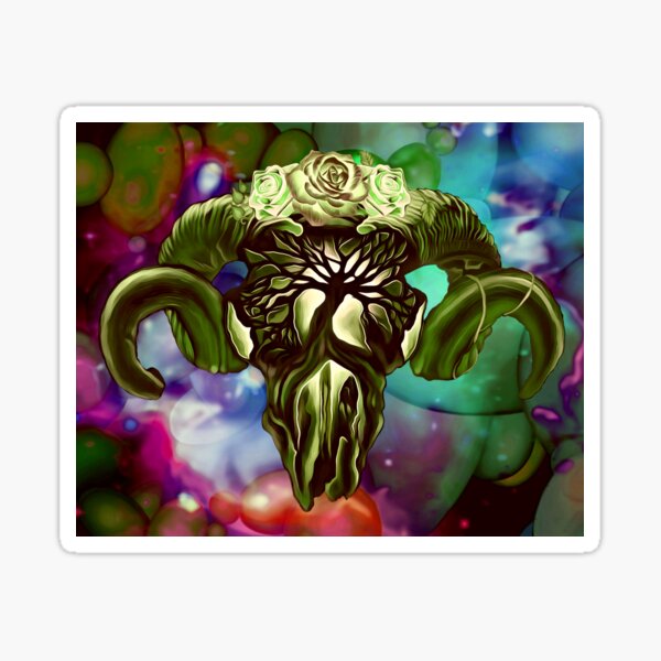 "Spirit Skull" Sticker for Sale by LBDowling | Redbubble