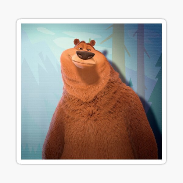 "Boog from Open Season " Sticker for Sale by chicken0tendies | Redbubble