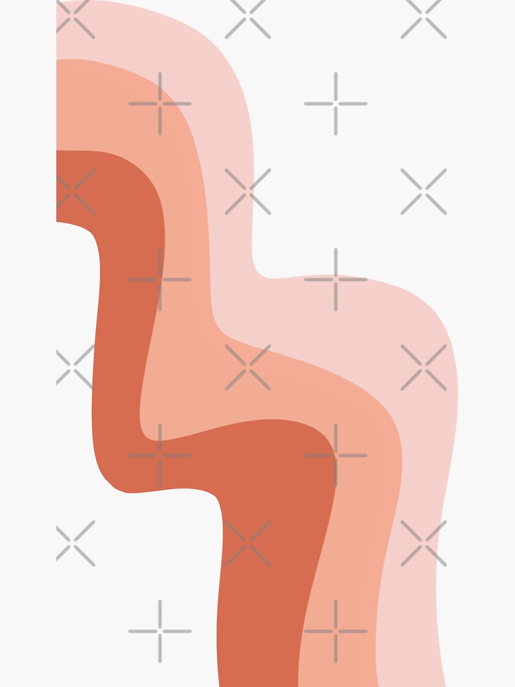 "Corner Squiggle" Sticker by its-simply-kz | Redbubble