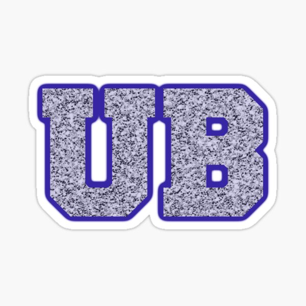"UB" Sticker for Sale by collegeacc | Redbubble
