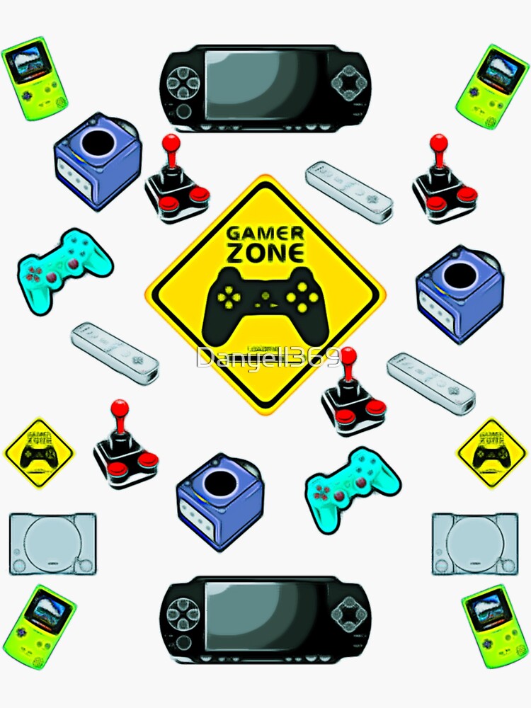"Gamer Zone" Sticker by Danyell369 | Redbubble