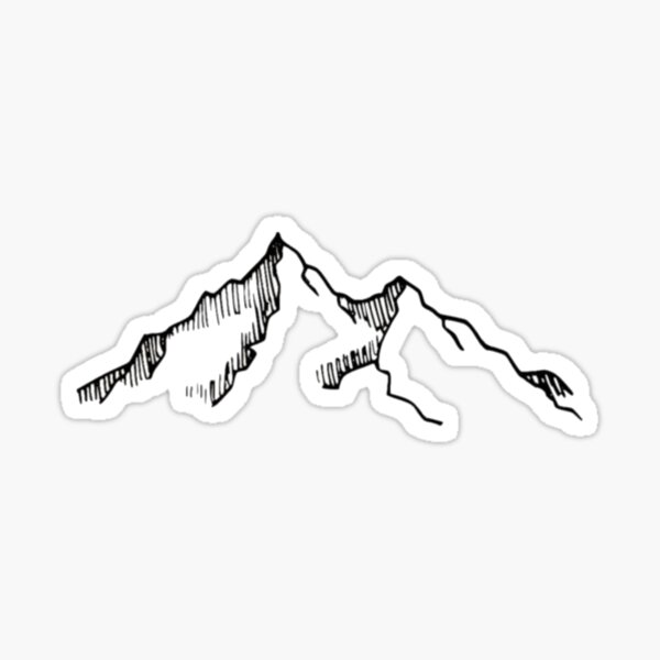 "Mountain design" Sticker for Sale by stickerdesignss | Redbubble