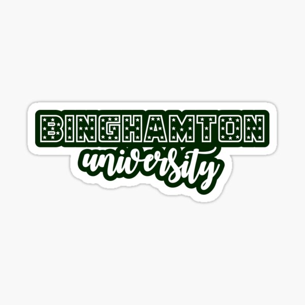 "Binghamton University" Sticker for Sale by natgillette7 | Redbubble