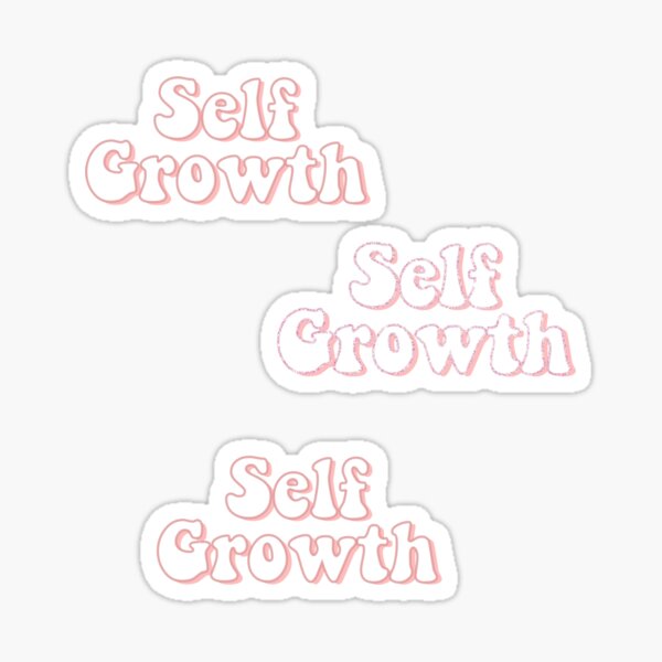 "Self Growth Sticker Bundle" Sticker for Sale by EvyStickersx | Redbubble