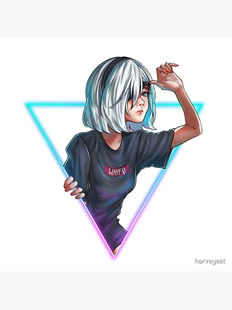 "2B Waifu Design" Poster by harveyest | Redbubble