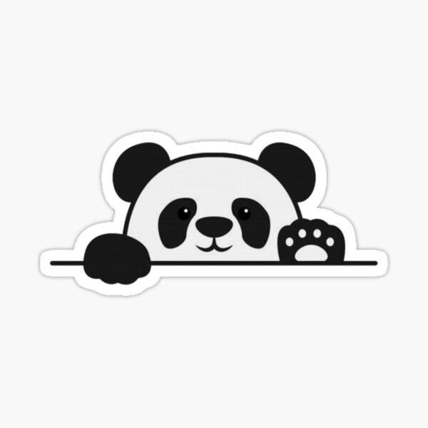 "Panda say hi" Sticker by Samereisheh | Redbubble