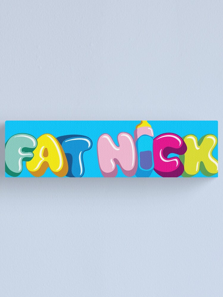 "FAT NICK LOGO" Canvas Print by Dashysprintshop | Redbubble