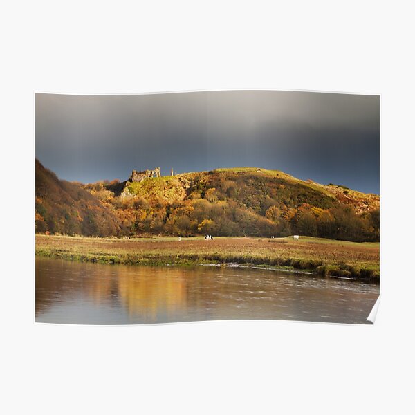 "Pennard Castle and Pennard Pill, Gower" Poster for Sale by dasantillo ...