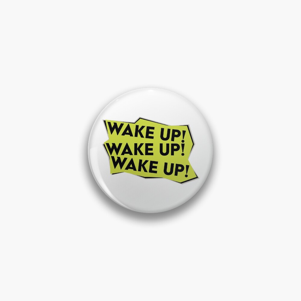 "Wake Up!" Sticker for Sale by elissal12 | Redbubble