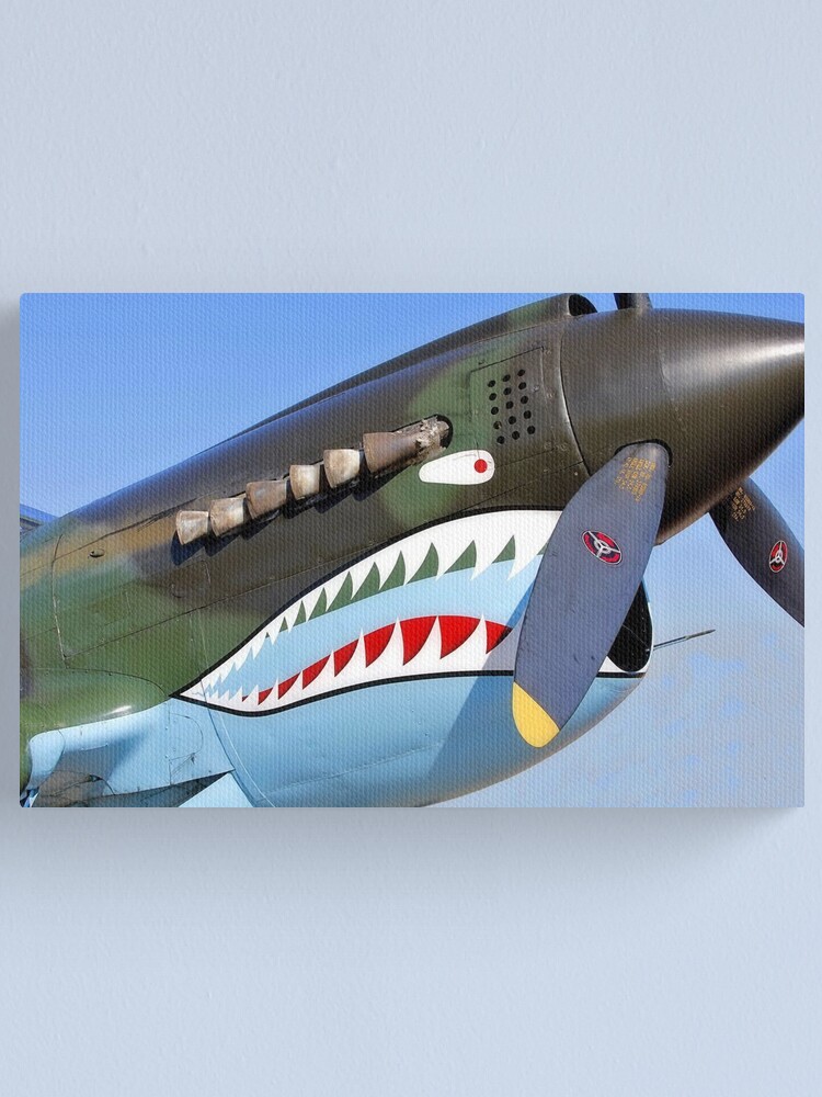 "P 40 Warhawk, Flying Tiger" Canvas Print by SuddenJim | Redbubble