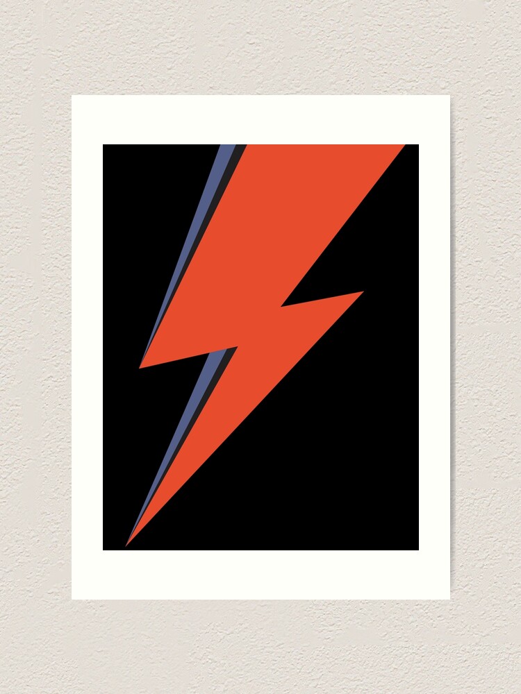 "Classic David Bowie Lightning Bolt Logo" Art Print for Sale by ...