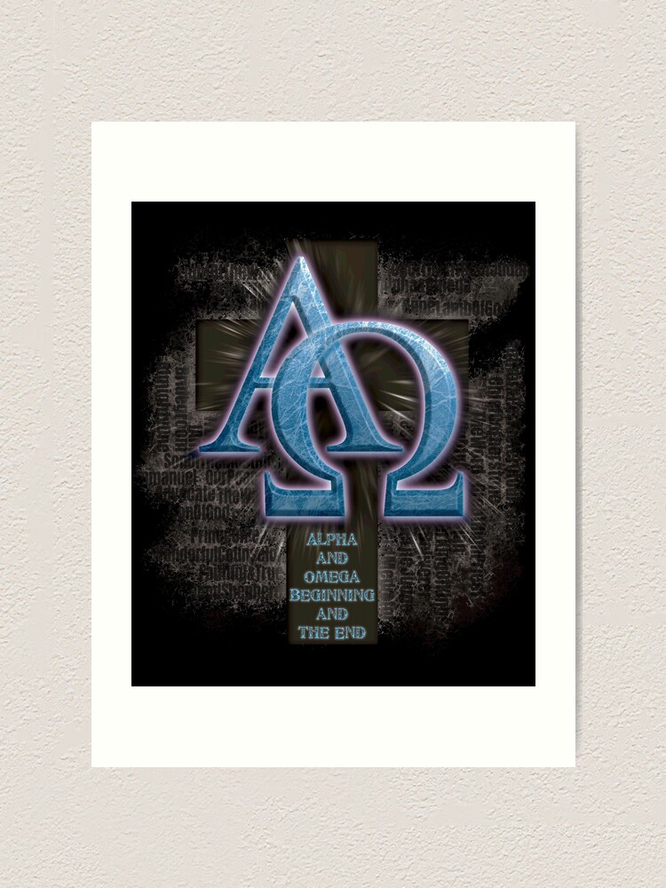 "Jesus - Alpha and Omega" Art Print for Sale by PacPrintwear8 | Redbubble