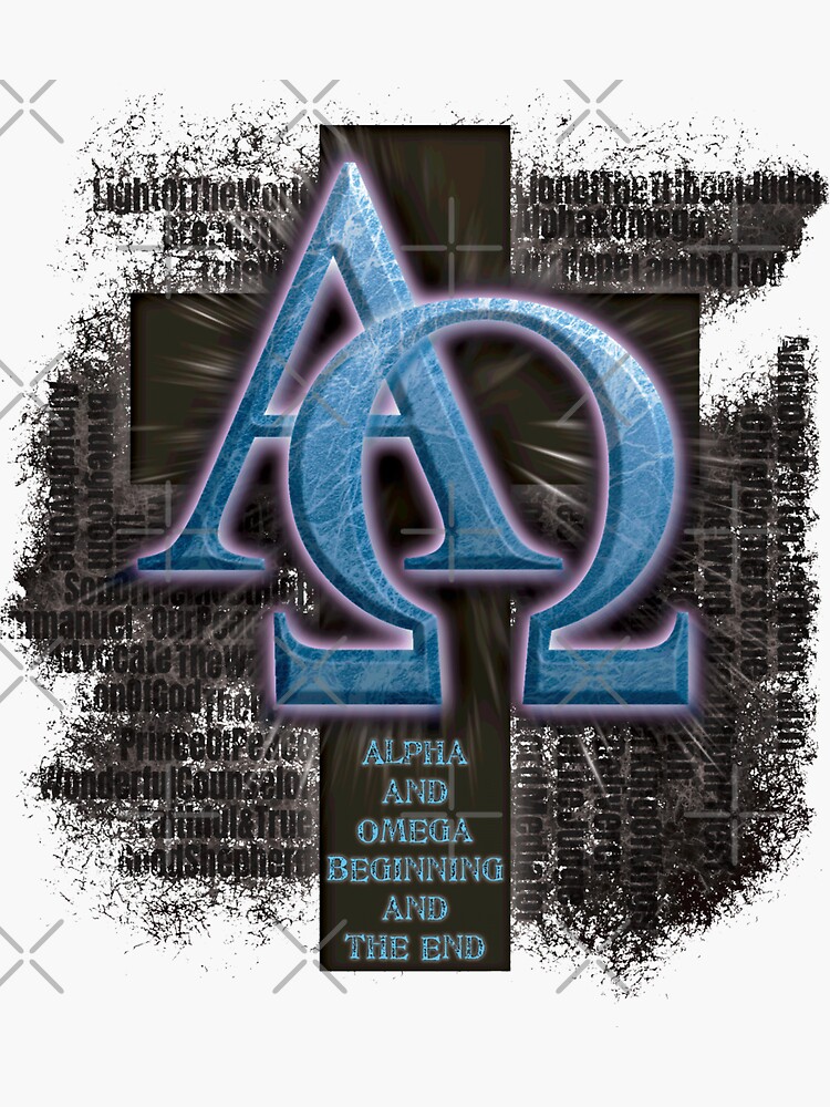 "Jesus - Alpha and Omega" Sticker for Sale by PacPrintwear8 | Redbubble