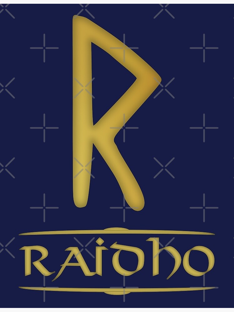 "Raidho - Rune / Older Futhark / Series of 24 runes" Poster for Sale by ...