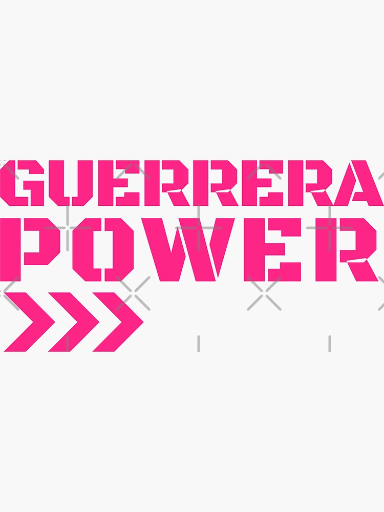 "Guerrera Power" Sticker for Sale by omhersi | Redbubble