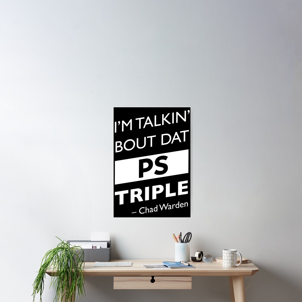 "Meme Chad Warden PS Triple Gift" Poster for Sale by SuperFreshArt ...